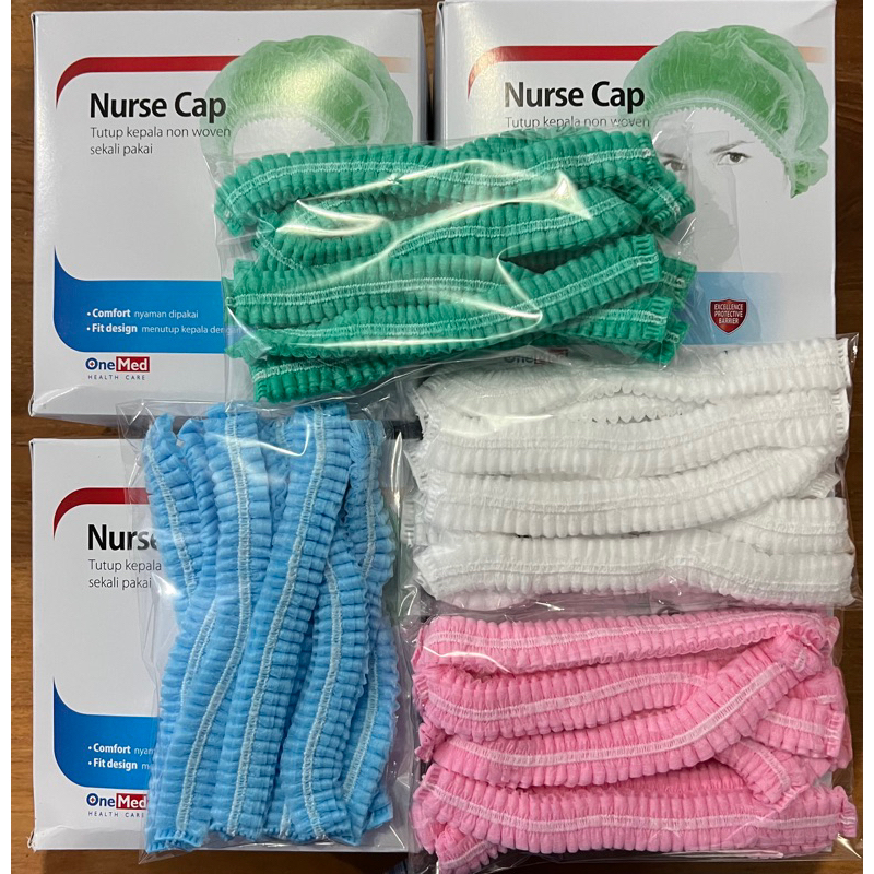 Jual ONEMED NURSE CAP ISI 10 PCS PENUTUP TUTUP KEPALA | Shopee Indonesia