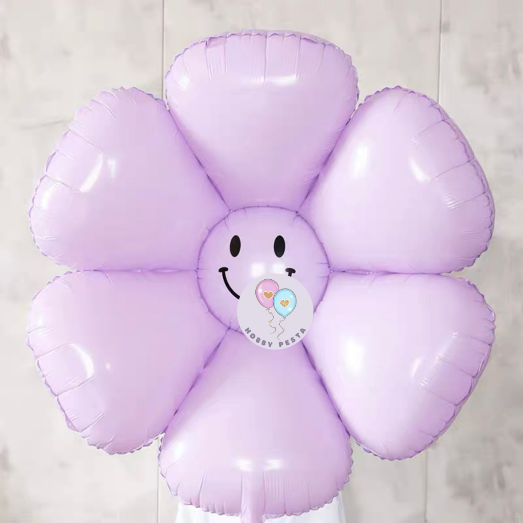 Jual Balon Bunga Pastel Jumbo / Balon Bunga Daisy / Balon Bunga Smile ...