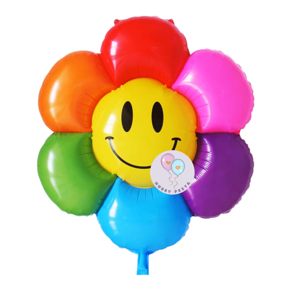 Jual Balon Bunga Pastel Jumbo / Balon Bunga Daisy / Balon Bunga Smile ...