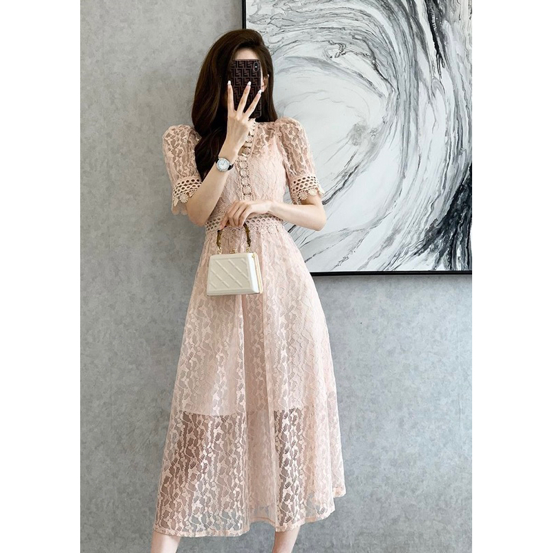 Jual Dain Dress Brocade Dinner Korean Elegant Mewah Formal Acara Midi ...