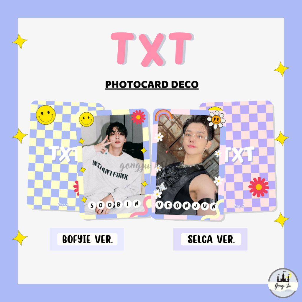 Jual GONGJU K-STORE | [COD ] TXT DECO PHOTOCARD 1 | Shopee Indonesia