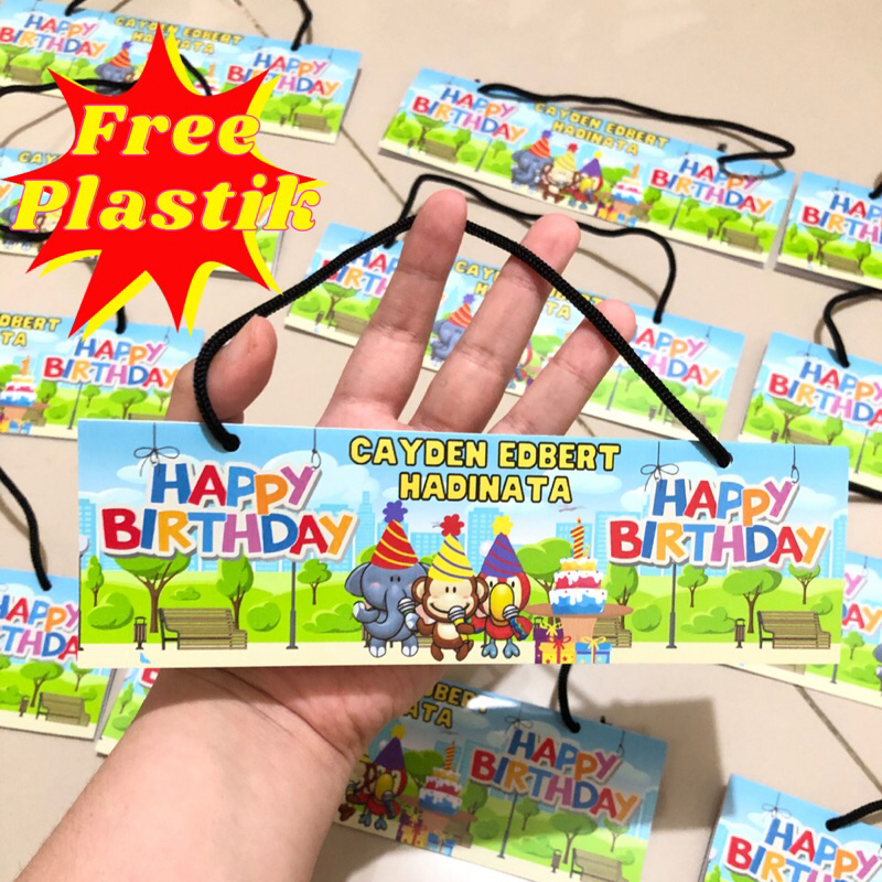 Jual LABEL PLASTIK ULANG TAHUN ANAK / PLASTIK ULANG TAHUN ANAK ...