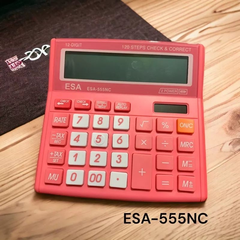 Jual Original - Kalkulator Besar 12 Digit Esa 555 NC/Kalkulator Cek ...