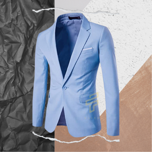 Jual Faith - Jas Pria Warna Biru Muda Jas Blazer Pria Jas Nikah Blazer ...