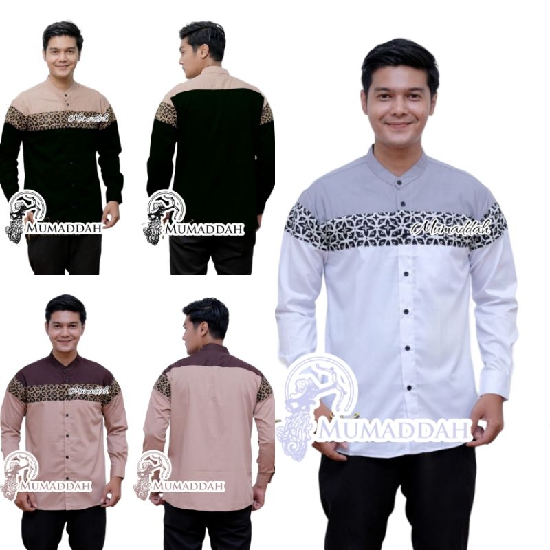 Jual BAJU KOKO LENGAN PANJANG KOKO MUSLIM MUMADDAH | Shopee Indonesia