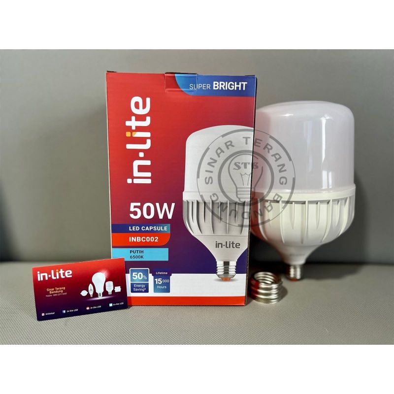 Jual LAMPU LED BULB CAPSULE INLITE VALUE 50W 50 WATT - INBC002 | Shopee Indonesia