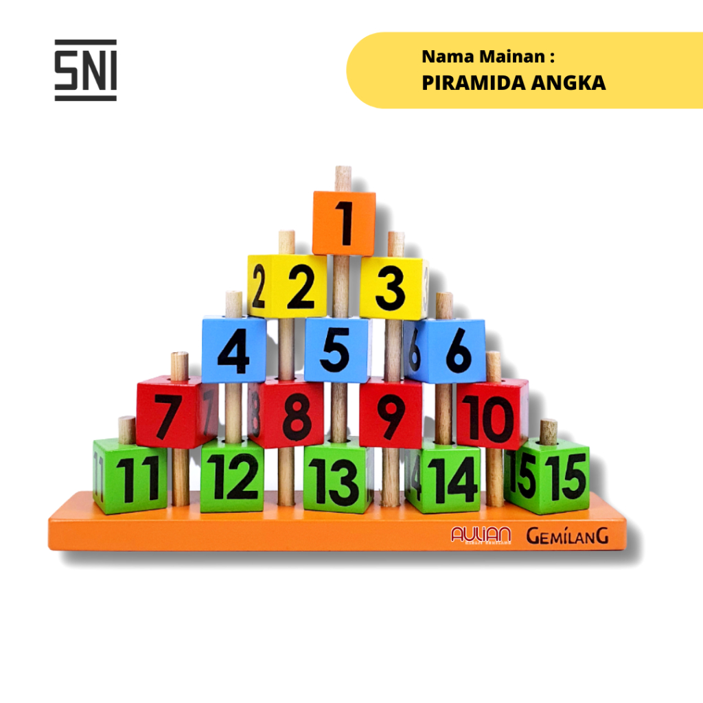 Jual PIRAMIDA ANGKA - MAINAN ANAK / MAINAN EDUKASI / ALAT PERAGA ...