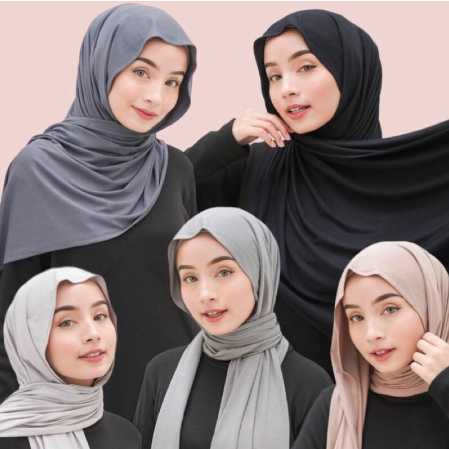 Jual HIJAB PASHMINA RAYON PREMIUM JERSEY PREMIUM KAOS WANITA BISA COD ...