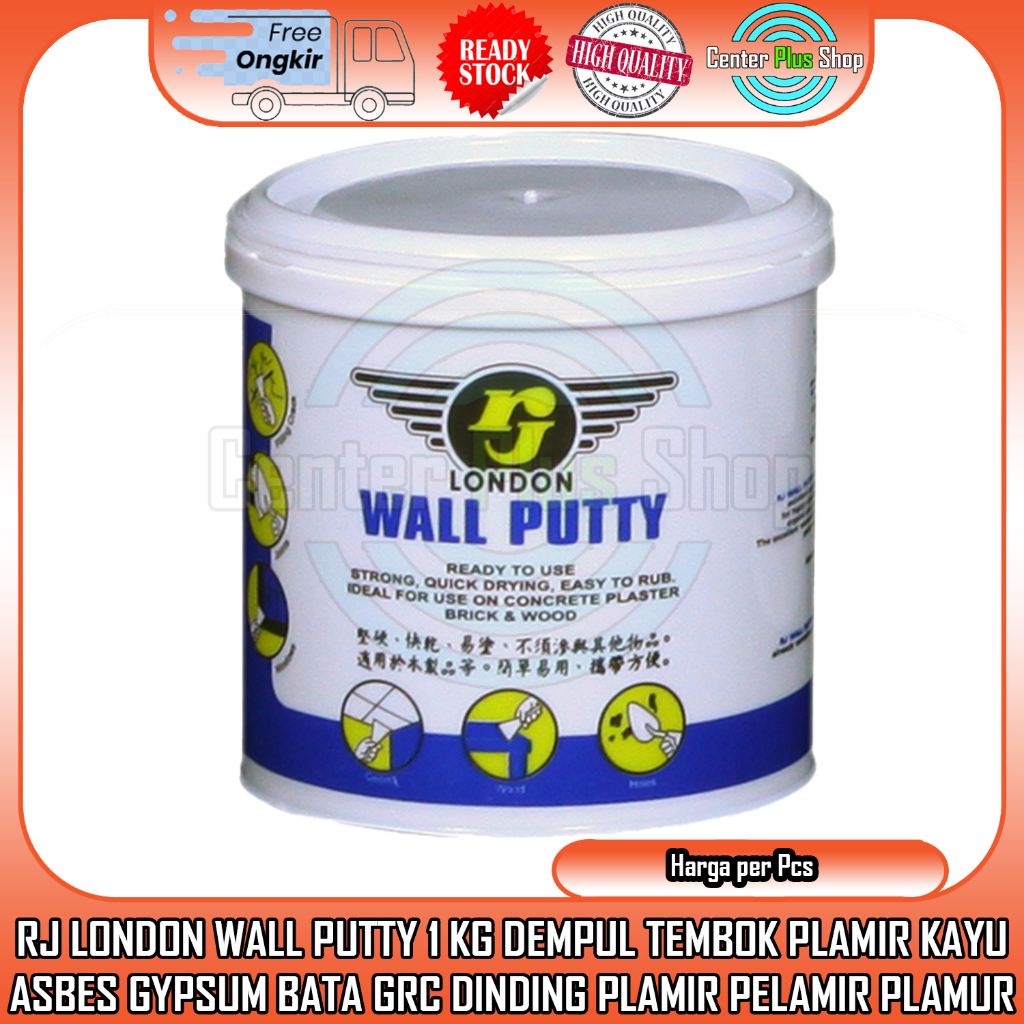 Jual Rj London Dinding Kayu Plamir Kompon Wood Dempul Wall Putty 1 Kg ...