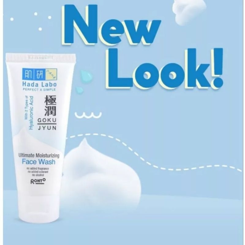 Jual Hada Labo GokuJyun Ultimate Moisturizing Face Wash 100 ml goku ...