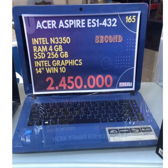 Jual Laptop Acer Aspire ES1-432 Intel N3350 RAM 4 SSD 256GB Second ...