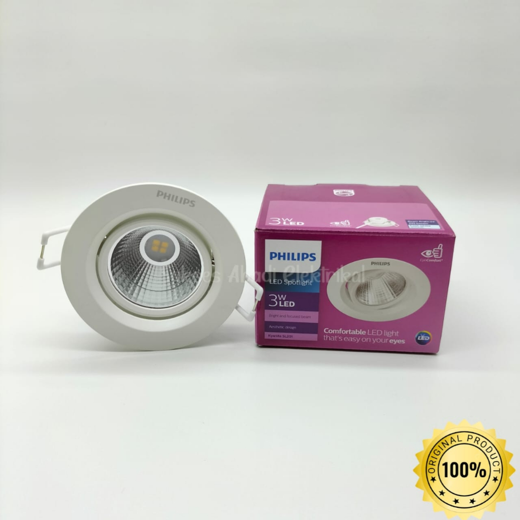 Jual DOWNLIGHT KYANITE SL 201 PHILIPS 3W | Shopee Indonesia