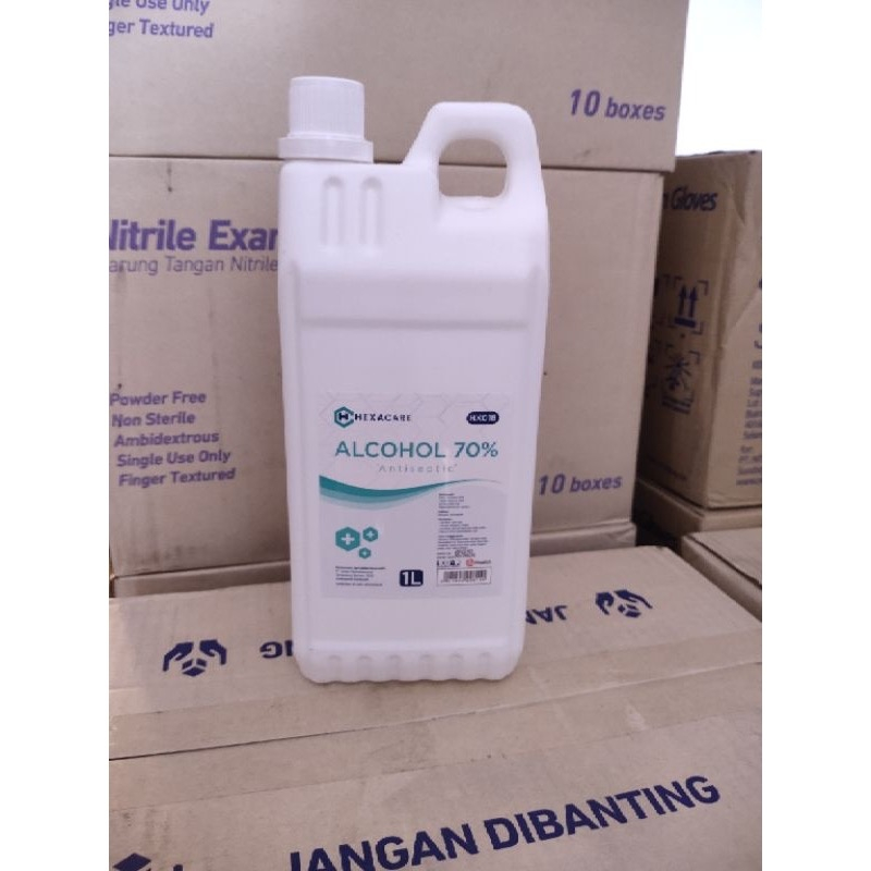 Jual Alkohol 70% Hexacare 1 liter | Shopee Indonesia