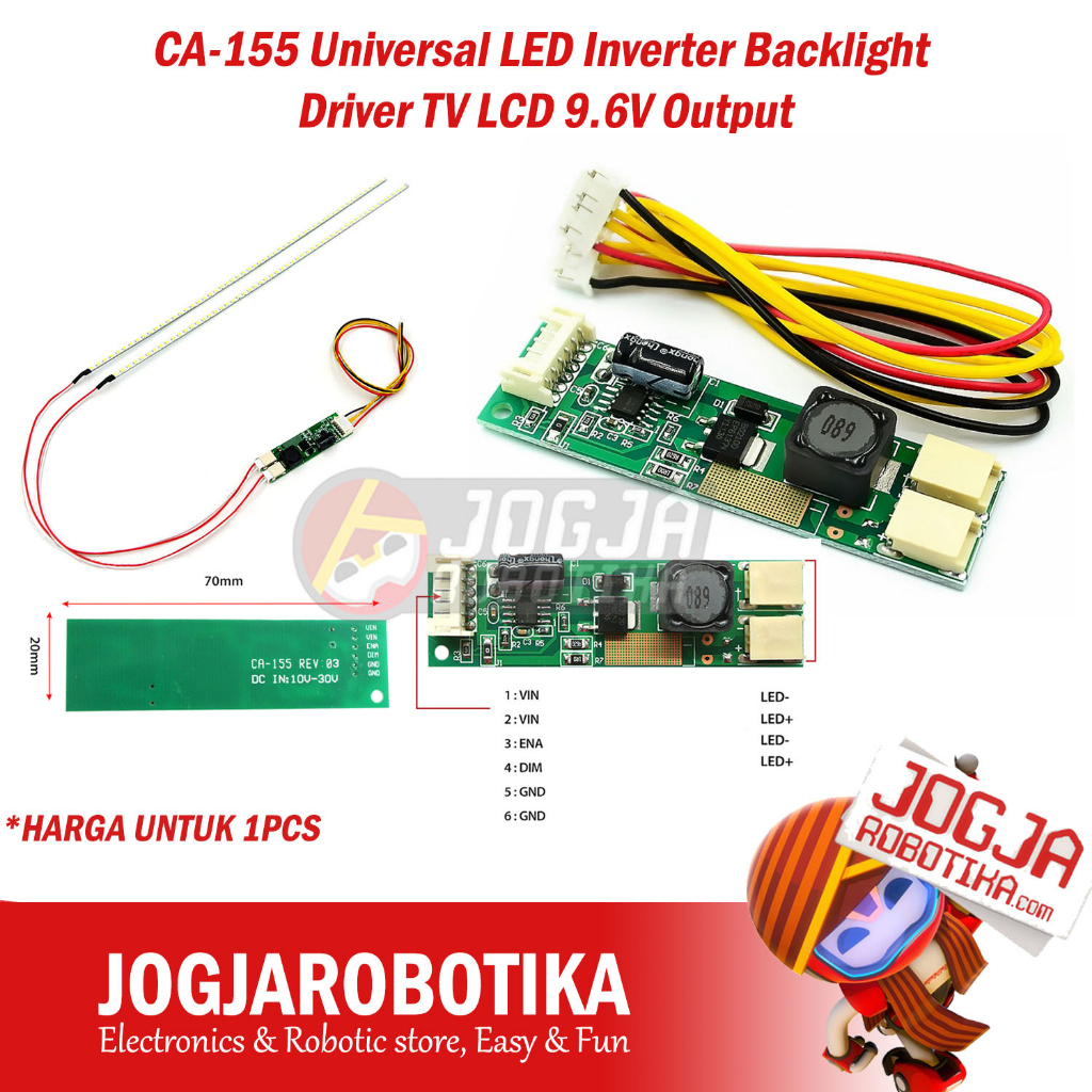 Jual CA-155 Universal LED Inverter Backlight Driver TV LCD 9.6V Output ...