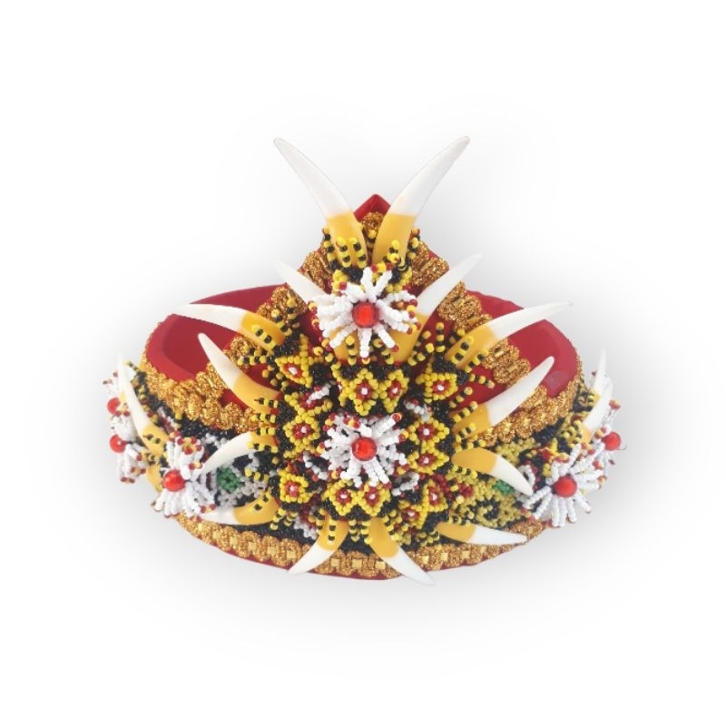 Jual Topi Adat Dayak Etnik Kalimantan Lawung Sasirangan Aksesoris ...