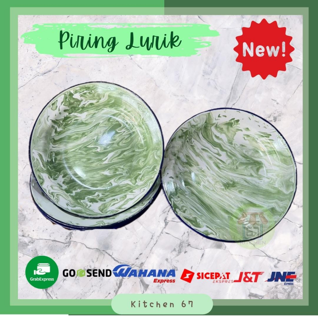 Jual Piring Seng Motif Lurik Enamel Piring Warna Hijau Tye Dye | Shopee ...