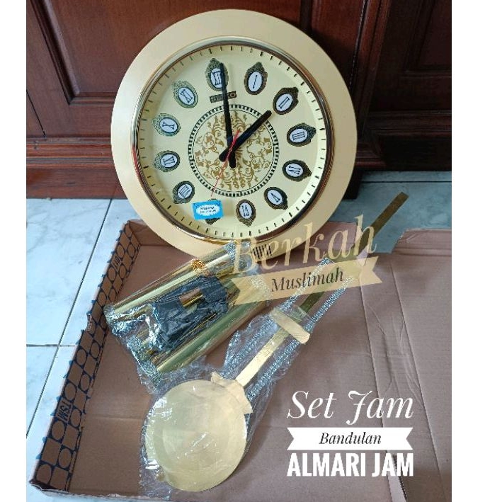 Jual BerMus - Paket Jam Bunyi lengkap Bandulan Jam Almari Hias | Shopee ...