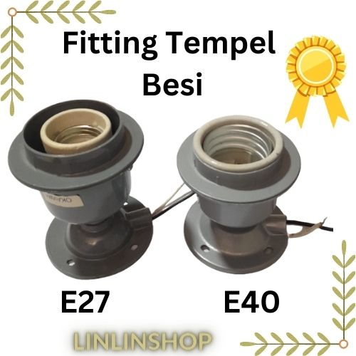 Jual Fitting Besi Tempel E27 E40 | Shopee Indonesia