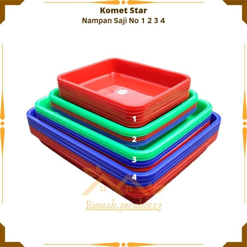 Jual KOMET STAR NAMPAN SEGI NO. 2 NAMPAN GORENGAN 20.5X26CM WADAH IKAN ...