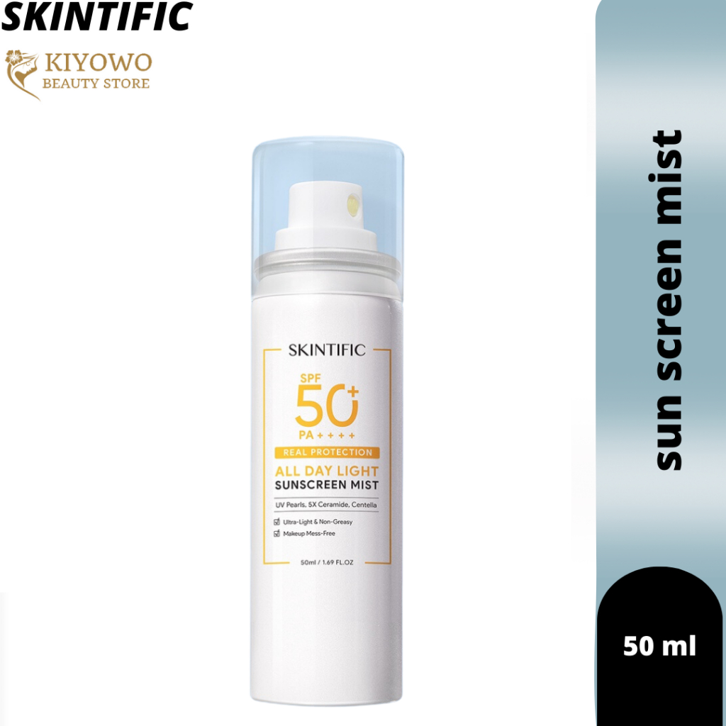 Jual SKINTIFIC SUN MIST ALL DAY LIGHT SUNSCREEN MIST SPF 50 PA ++++ SUN ...