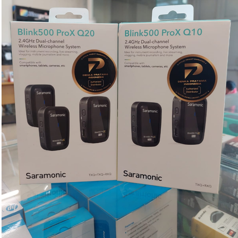 Jual Mic Saramonic Blink 500 Pro X-Q10/ X-Q20 Dual Wireless Microphone ...