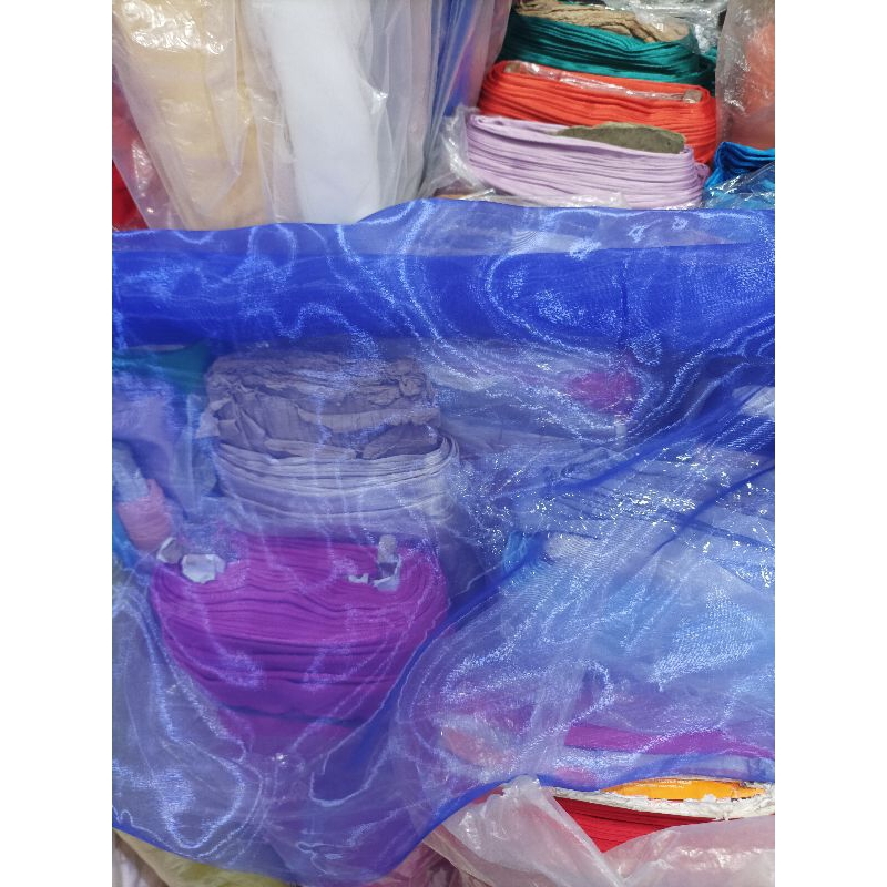 Jual kain organdi kain kaca bidang 150 cm(HARGA PER 0,5 METER) | Shopee ...