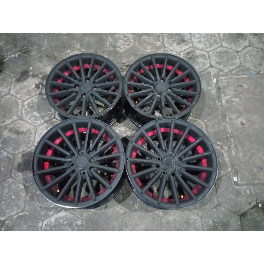 Jual Velg Mobil Racing Murah Bekas Ring 15 Pcd 4x100 4x114 Cocok Buat ...