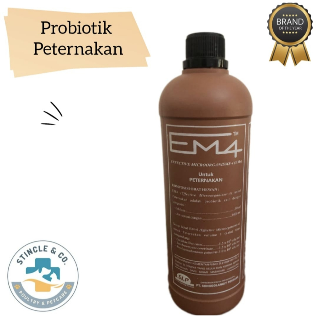 Jual EM4 PETERNAKAN 1 LITER - Probiotik Untuk Hewan Ternak | Shopee ...