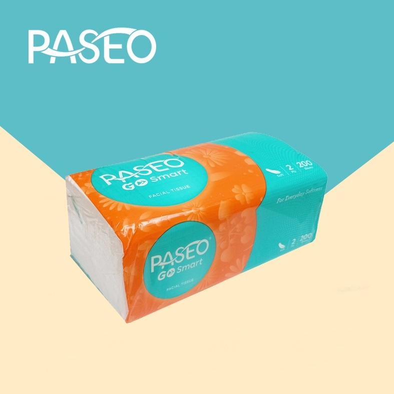 Jual Tissue PASEO - GO SMART 200 SHEET 2 ply Facial Tissue PROMO / Tisu ...