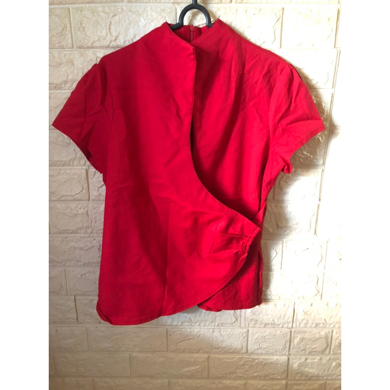 Jual Outer Merah Cantik leher sanghai Untuk imlek atau acara cina ...