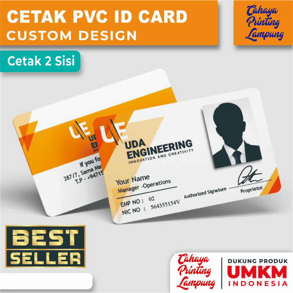 Jual Cetak ID Card Kartu Member PVC Card Member Card Custom Kartu ID ...