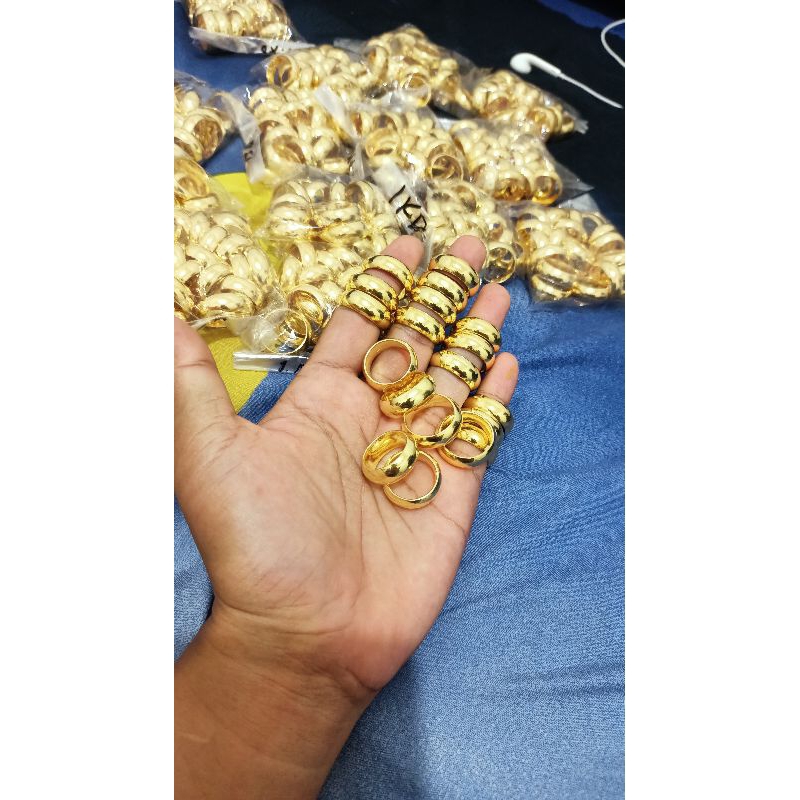 Jual Cincin nikah, golden belah rotan golden lapis emas murni | Shopee ...