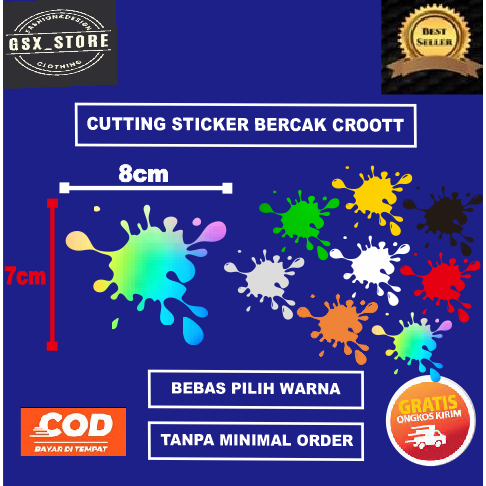 Jual CUTTING STICKER VIRAL BERCAK CROOOTT | Shopee Indonesia