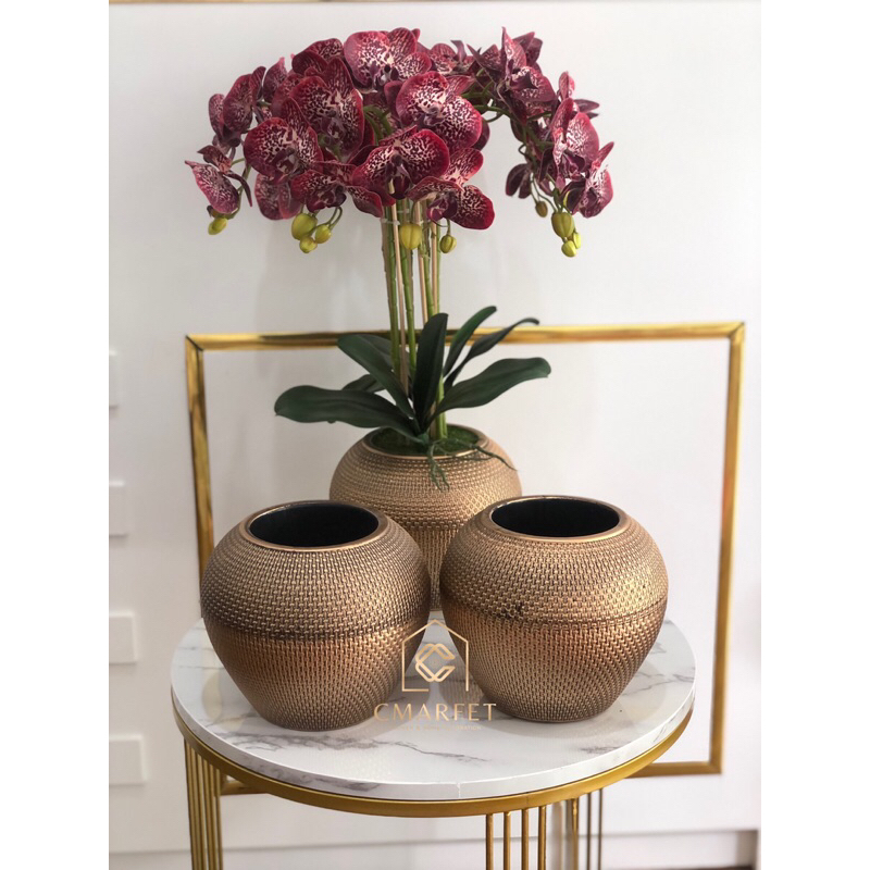 Jual vas bunga gold fiber | Shopee Indonesia