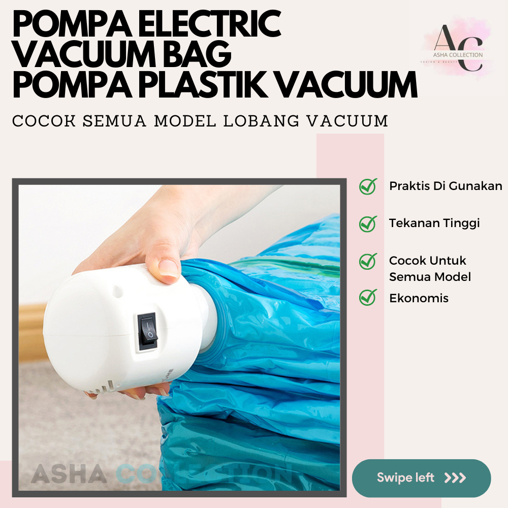 Jual ASCO Pompa Vacuum Elektrik Plastik - Mesin Vacum Baju Travel Set ...