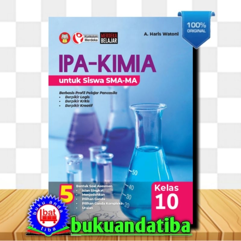 Jual Buku IPA KIMIA SMA/MA Kelas 10 - Kurikulum Merdeka - A Haris Watoni | Shopee Indonesia