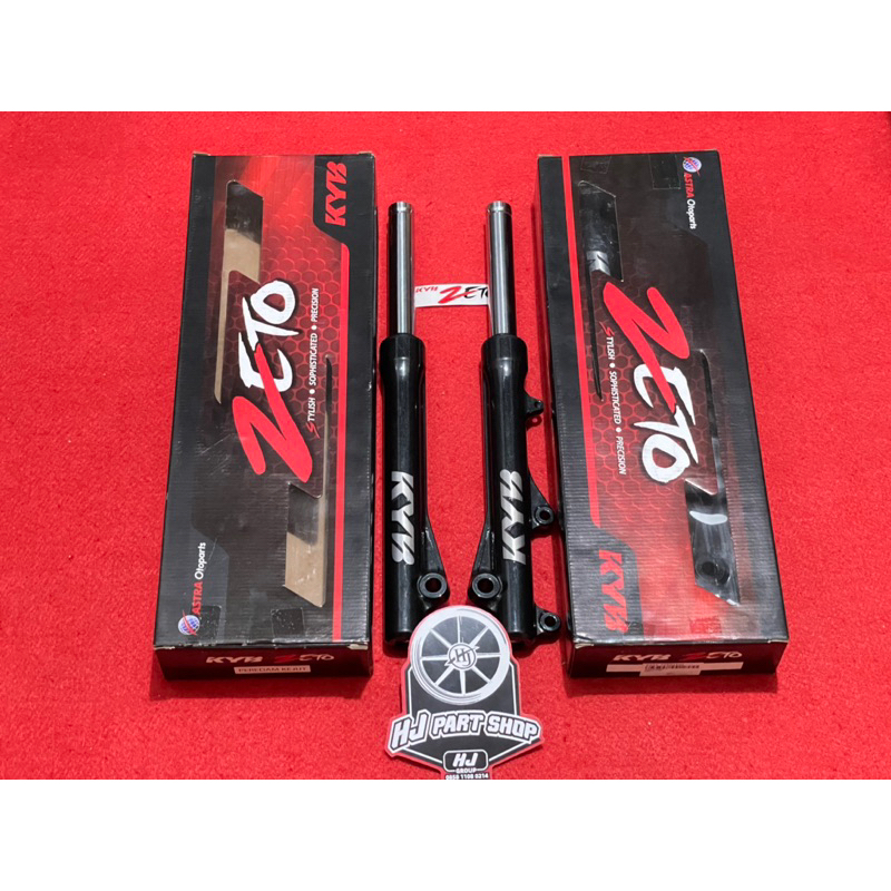 Jual Shock Breaker Depan KAYABA ZETO Front Fork beat KYOS-FF5011HZ Black KYB Shock Breaker Depan ...
