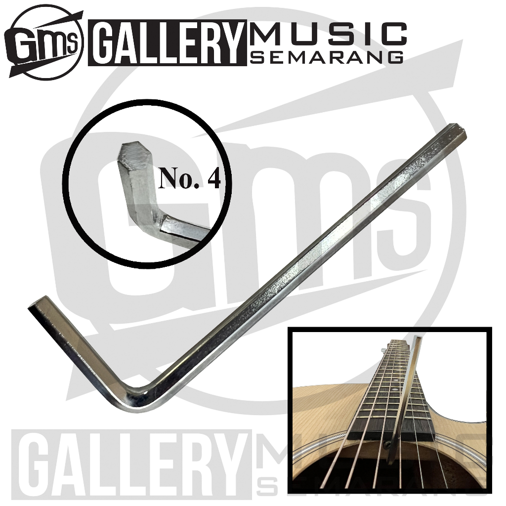 Jual Kunci L Gitar No. 4 Kunci Trussrod Tanam Besi 4mm Gitar Akustik ...