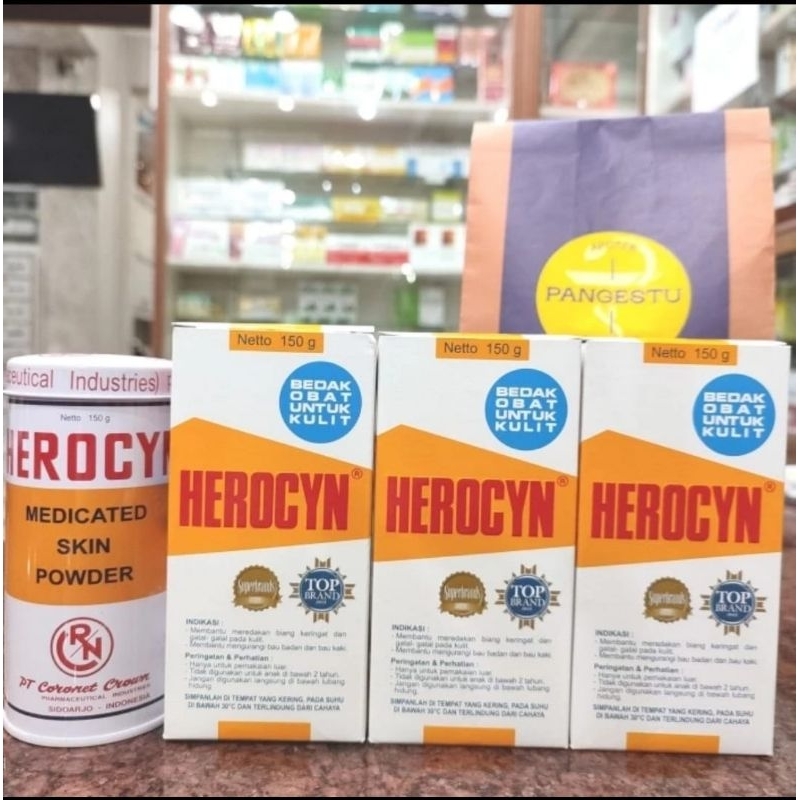 Jual Herocyn Baby Powder 150gr / Bedak Tabur Dewasa / Herocin 150 gr ...