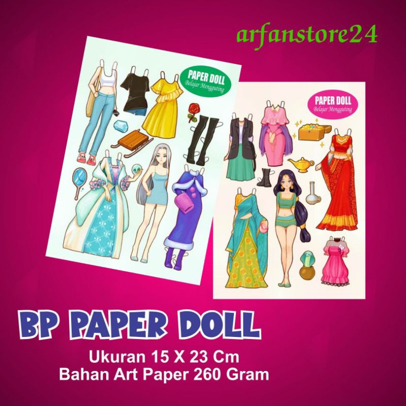 Jual mainan paper doll viral/mainan bp jadul/mainan bp jadul viral ...