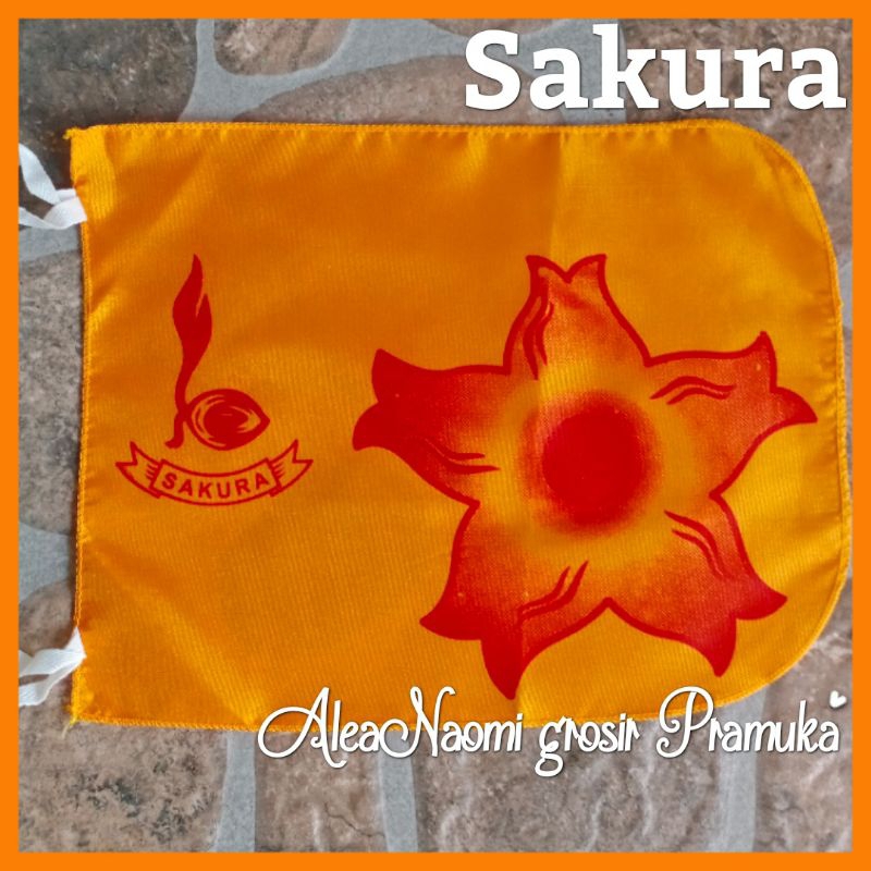 Jual Bendera regu pramuka putri bunga sakura bendera regu bunga sakura ...