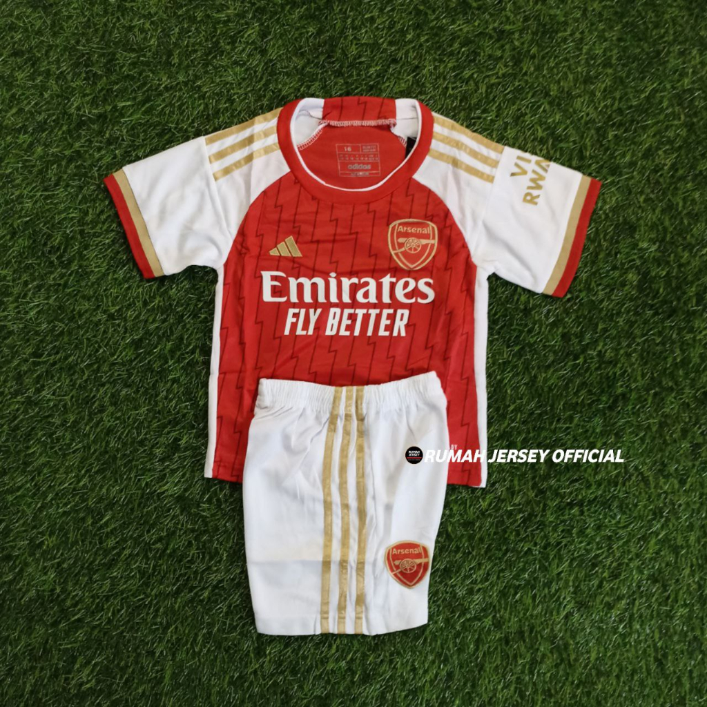 Jual JERSEY ARSENAL HOME KIDS 2023/24 GRADE ORI BAJU BOLA ANAK ARSENALL ...