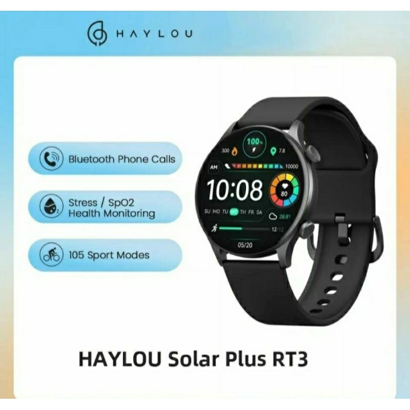 Jual Haylou solar plus smartwatch SP02 Bluetooth Call original garansi ...