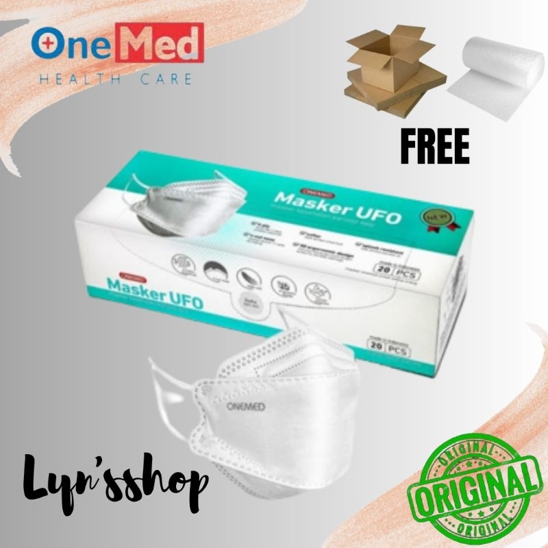 Jual masker ufo kf94 onemed 3D 4ply isi 20pcs/box | Shopee Indonesia