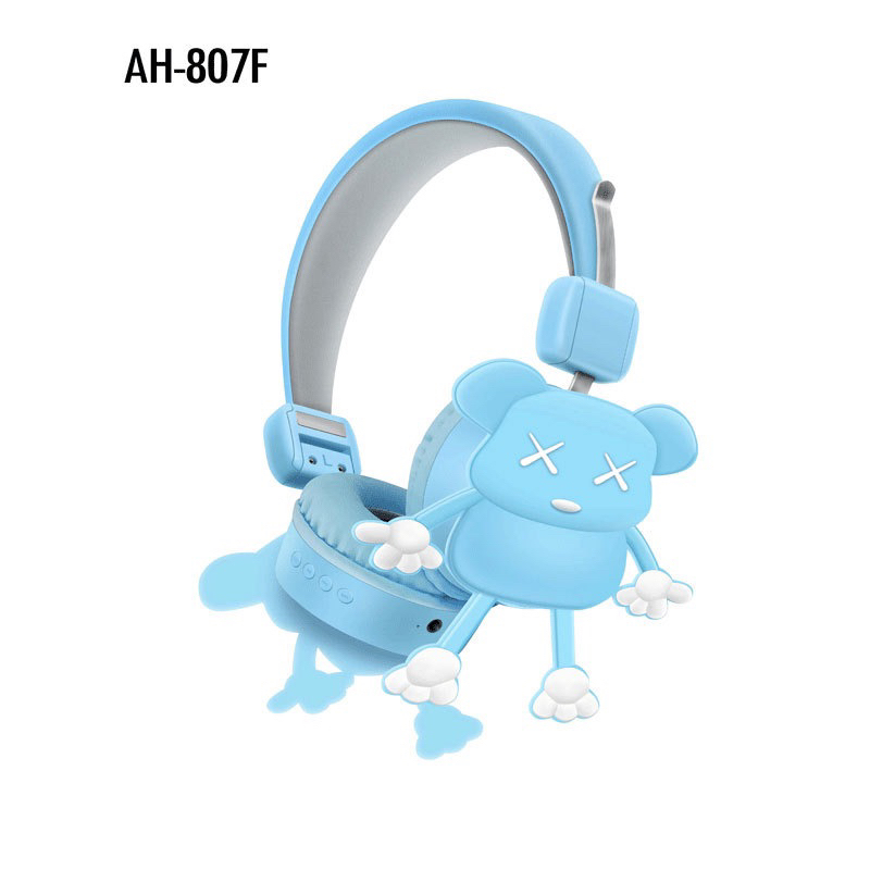 Jual [ AH-806M / 807F ] HEADPHONE BANDO BLUETOOTH/WIRELESS KARAKTER KAWS / SUPERMARIO / DONALD ...