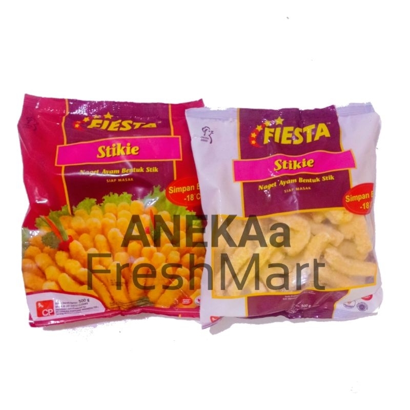Jual FIESTA STIKIE PUTIH/MERAH 500GR NAGET AYAM STIK NUGGET AYAM STICK ...