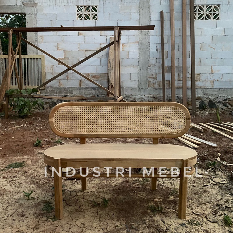 Jual Bangku Kursi Cafe Resto - Stools Bench Rotan Retro Scandinavian ...
