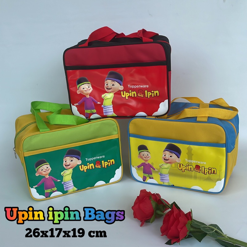 Jual Tas Upin & Ipin Edisi Raya Tupperware (zipper bunga es) | Shopee ...