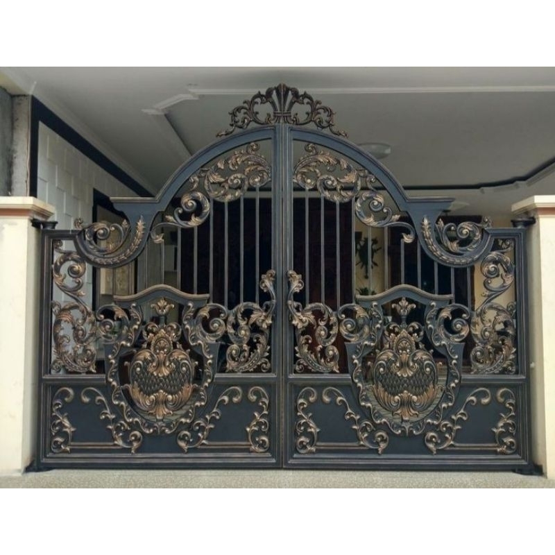 Jual Pagar besi klasik modern besi tempa cor aluminium alferon | Shopee ...