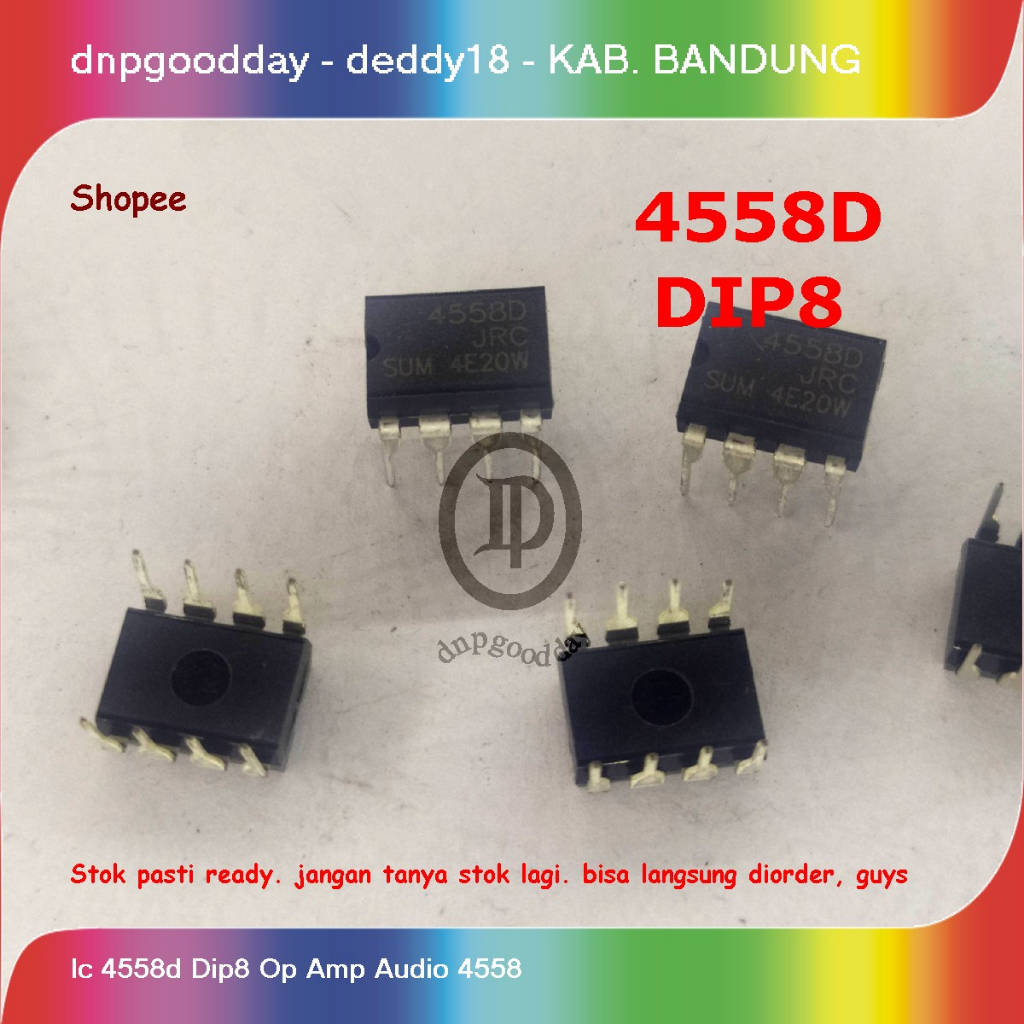 Jual Ic 4558d Dip8 Op Amp Audio 4558 | Shopee Indonesia
